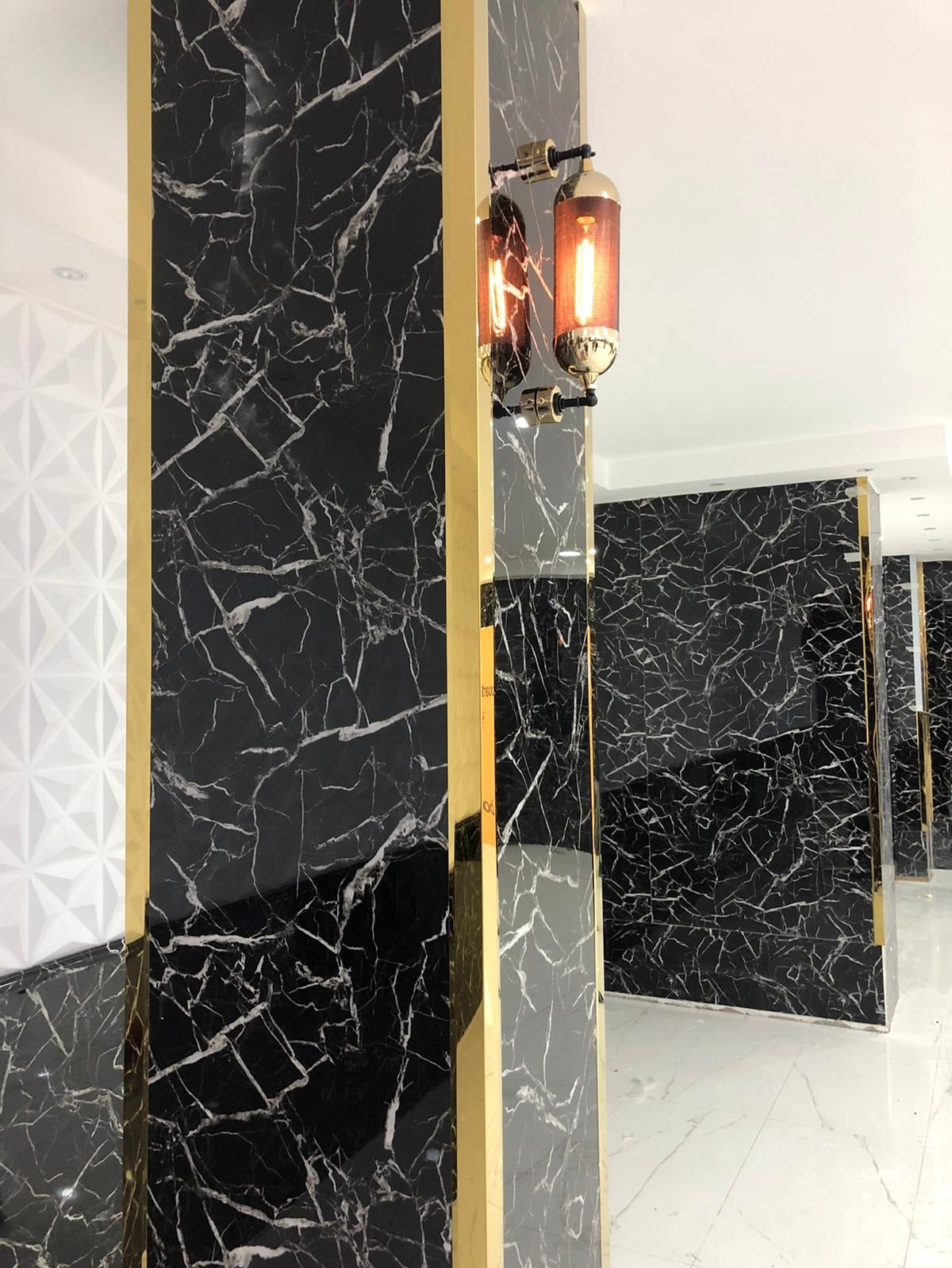 PVC PANELING MARBEL PATTERN WITH SPECIAL PROFILES | Fast Decor