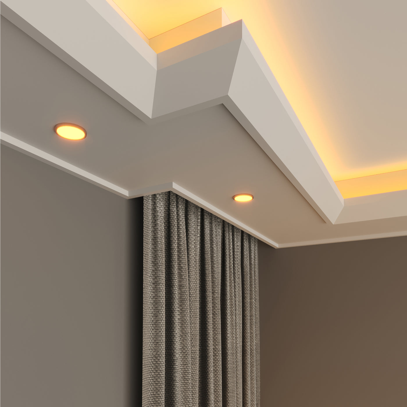 Led Coving Cornice Moulding Ceiling Decoration CLS07 | Fast Decor