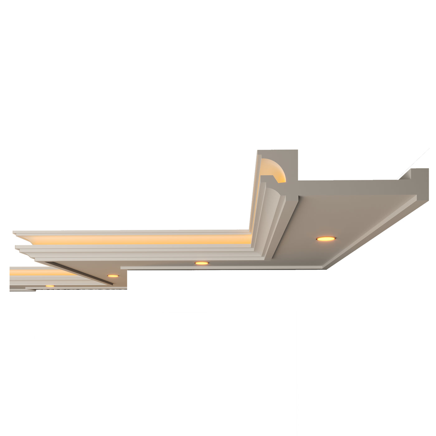Led Coving Cornice Moulding Ceiling Decoration CLS13 | Fast Decor