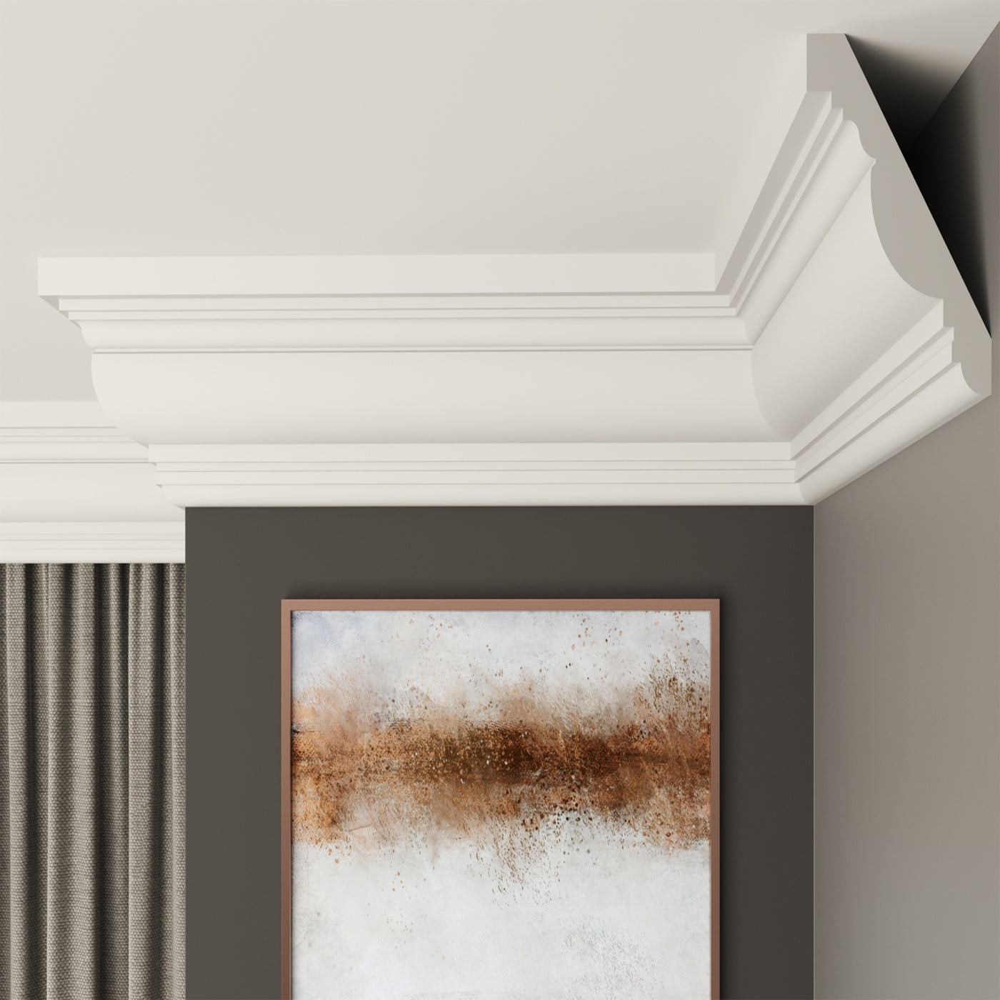 XPS Ceiling Coving Cornice Moulding - CS34 | Fast Decor