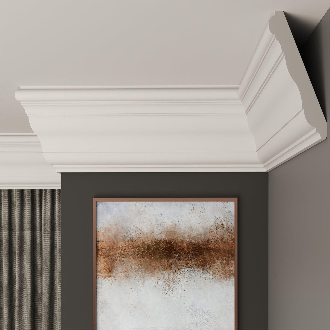 Coving Cornice Moulding Wall Ceiling DIY CS35 | Fast Decor